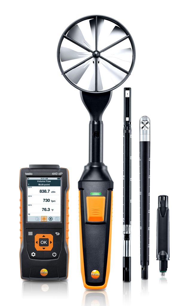 Testo 440 Air Velocity and IAQ Meter – Intuitive IAQ Measurement | Air ...