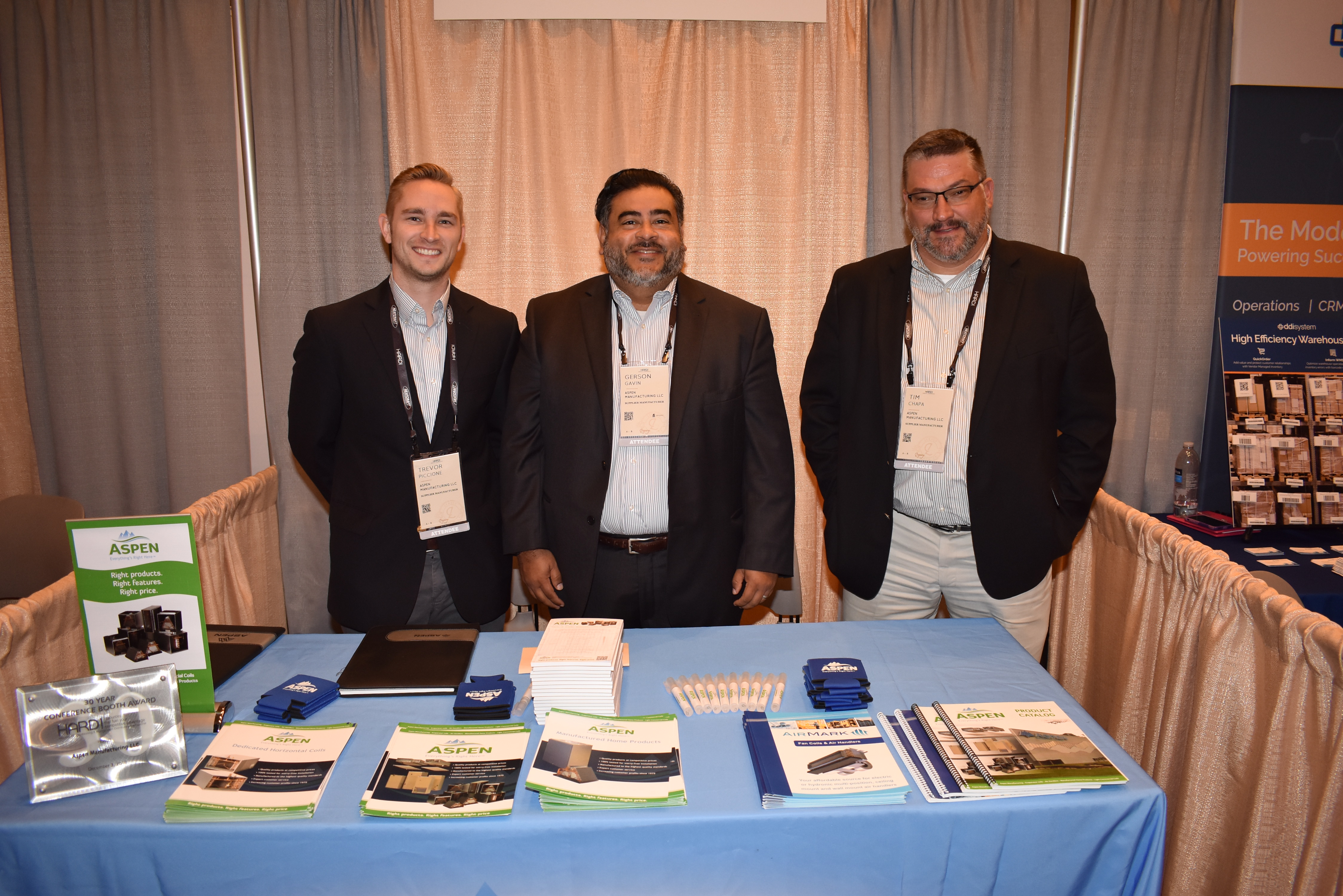 Trevor Piccione, Gerson Gavin and Tim Chapa with Aspen Manufacturing ...